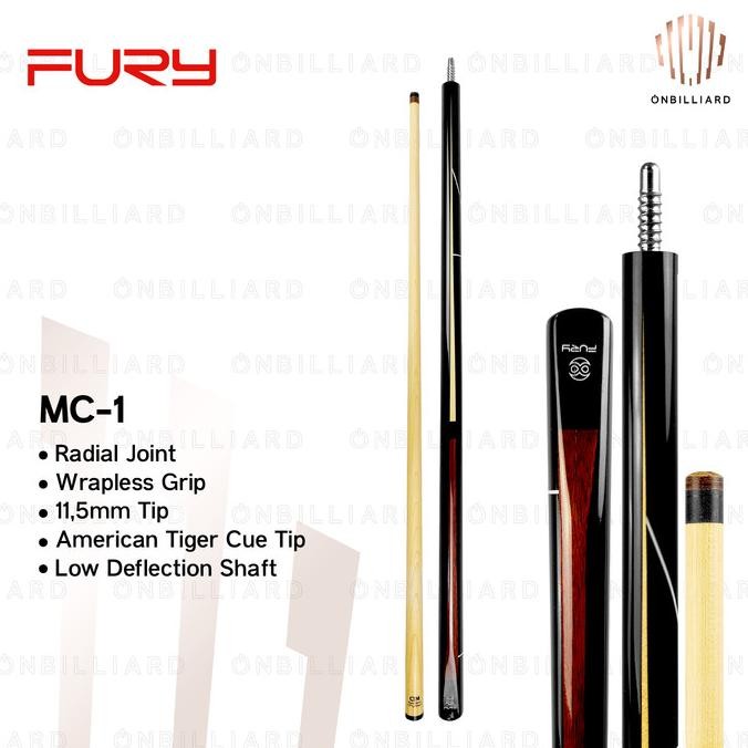 Jual Murah FURY MC Series MC-1 MC-2 Cue Snooker Chinese pool Joy ...
