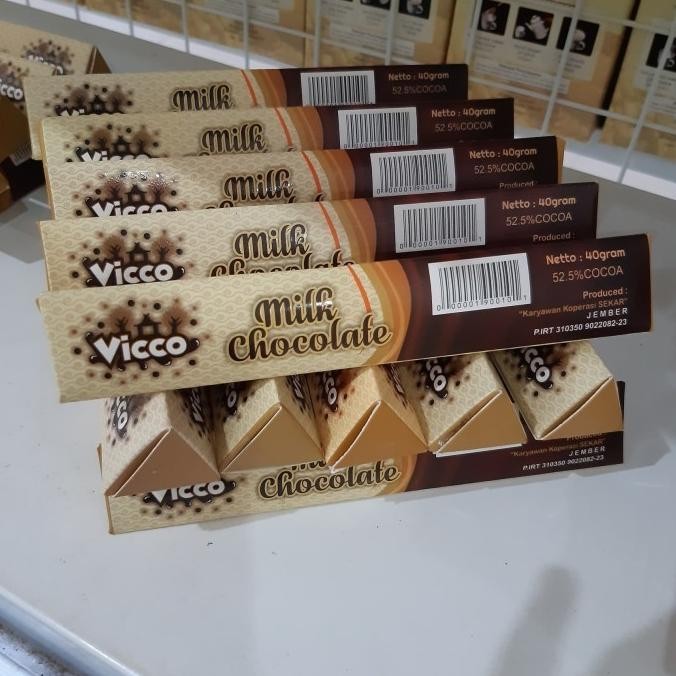Jual (Good) Vicco Cokelat Segitiga Milk by Puslit Jember, Chocolate Bar | Shopee Indonesia