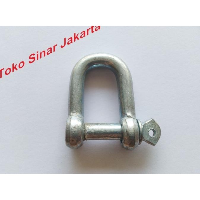 Jual :>:>:>:>] Segel D 10 mm Shackle Clamp Klem Rantai Kawat Tali Sling ...