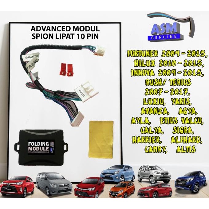 Jual Modul Retract Spion Lipat Auto Folding Otomatis Toyota | Shopee ...