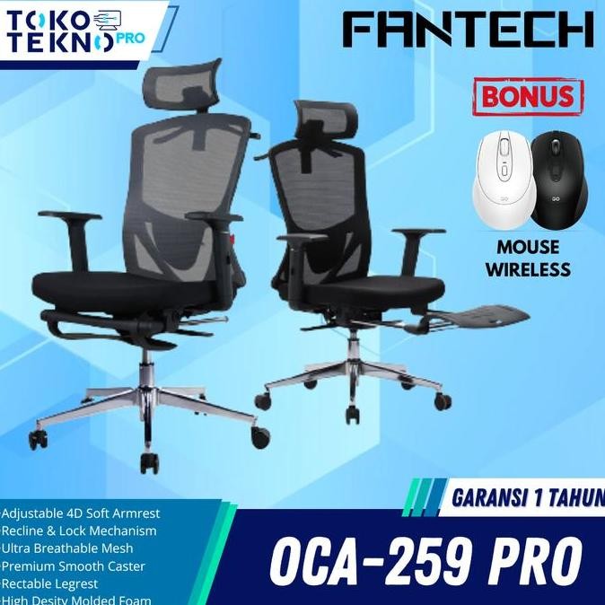 Jual Fantech OCA259 PRO / OCA-259 PRO Kursi Kantor Kerja Office Chair ...