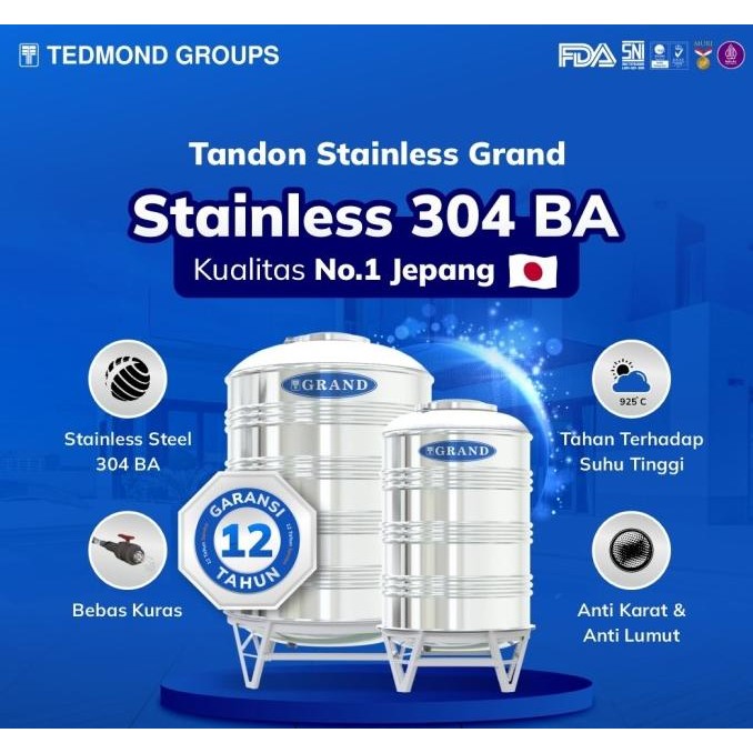 Jual Terjangkau Tandon Toren Tangki Air Stainless Tsv 1000 (650 Liter ...