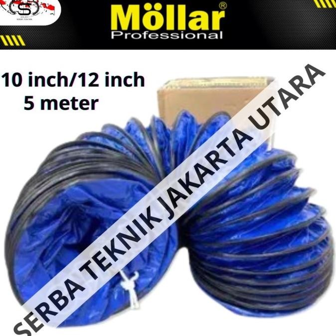 Jual Selang Portable Ventilator 10 Inch/12 Inch 5 Meter Flexible Duct Hose Exhaust Blower Udara ...