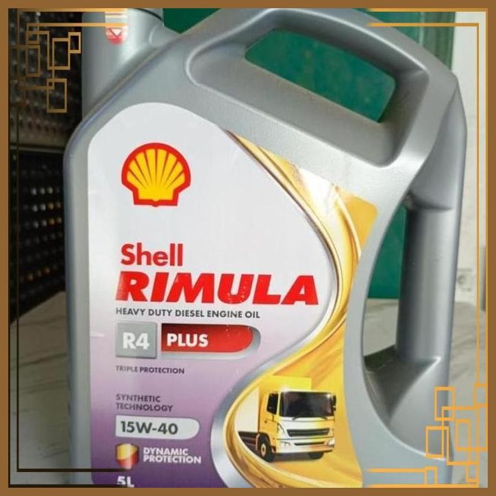 Jual [POG] OLI MESIN DIESEL SHELL RIMULA R4 PLUS SYNTHETIC 15W-40 5 ...