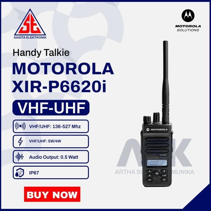 Jual Promo Ht Motorola Xir-P6620I Vhf 136-174 Mhz / Xirp6620I P6620I P ...