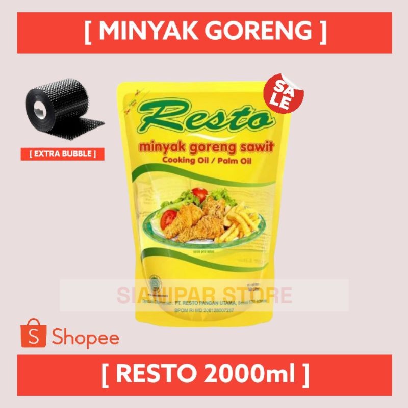 Jual Resto Minyak Goreng Refill Pouch 2L - 2000ml | Shopee Indonesia