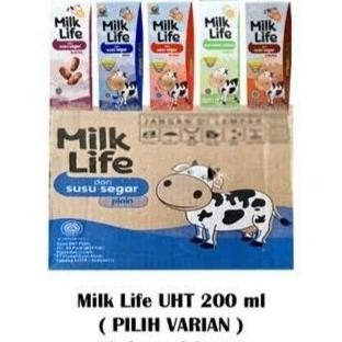 Jual surabaya susu cair uht milk life milklife 200ml 200 ml | Shopee Indonesia