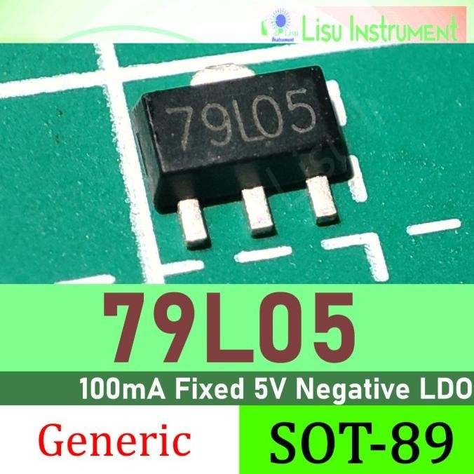 Jual 79L05 7905 5V 5V 100mA Negatif Voltage Regulator SMD SOT-89 lisu992 Kualitas Baik | Shopee ...