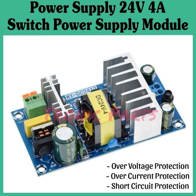 Jual Power Supply 24V 4A Switching Mode Smps Ac To Dc Module New Stok ...