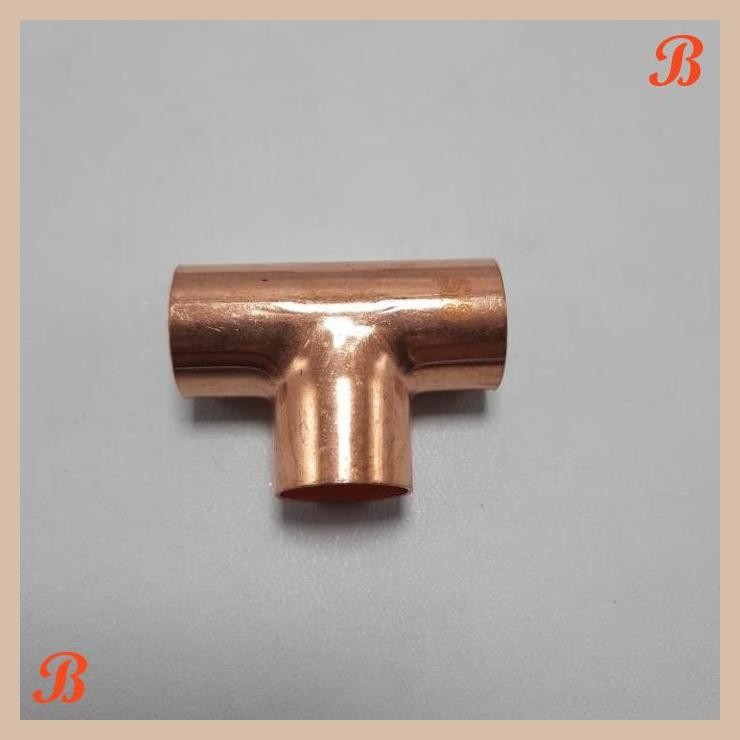 Jual [OVP] TEE 5/8 INCHI FITTING PENYAMBUNG PIPA AC TEMBAGA | Shopee Indonesia