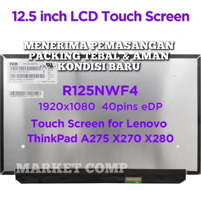 Jual Layar Sentuh Touch Screen Led Lcd Laptop Lenovo Thinkpad X280 X270 ...