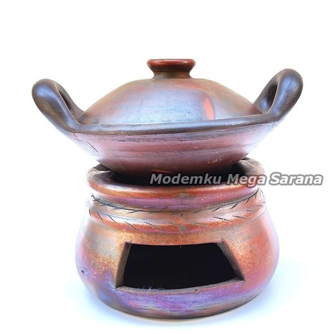 Jual Eqw-68 Set Wajan 20Cm + Keren Wajan Serabi Tanah Liat Tempat Saji ...