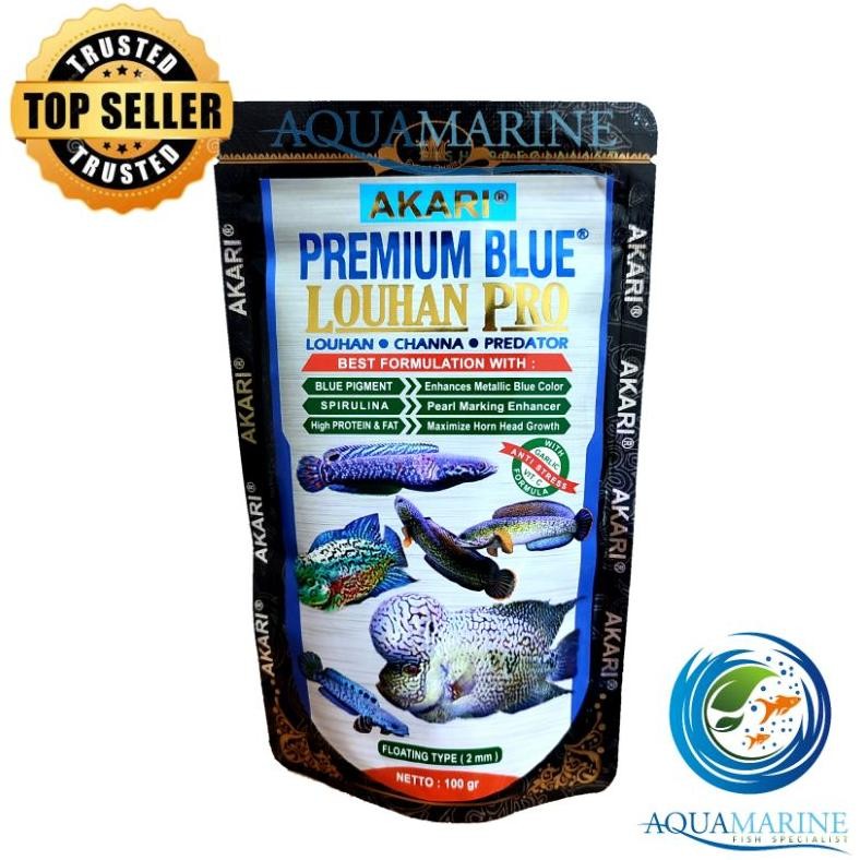 Jual AKARI PREMIUM BLUE YELLOW RED LOUHAN PRO CHANNA PREDATOR PELET ...