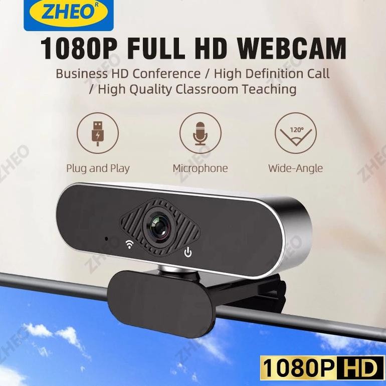 Jual Webcam Laptop 1080P Usb Kamera Pc 4K Full Hd With Mic Live ...