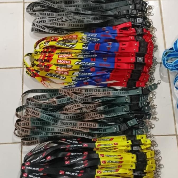 Jual LANYARD BRIDE COKLAT LANYARD JDM GANTUNGAN KUNCI GANTUNGAN ID CARD ...