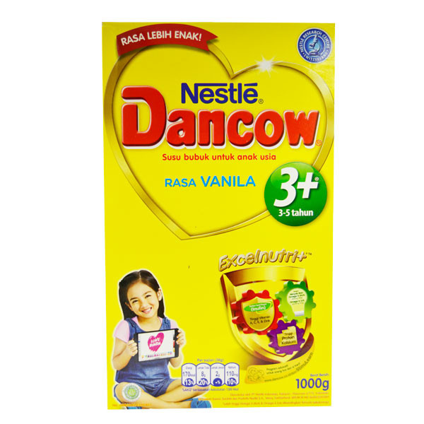 Jual DANCOW VANILA 3+ BOX 1000g | Shopee Indonesia