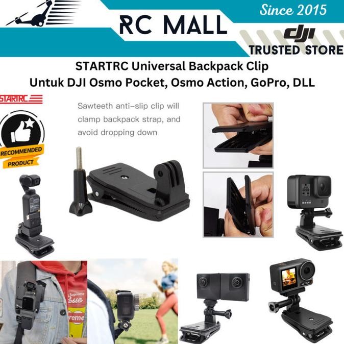 Jual Backpack Clip Mount DJI Osmo Action 5 Pro Gimbal Camera DJI Pocket ...