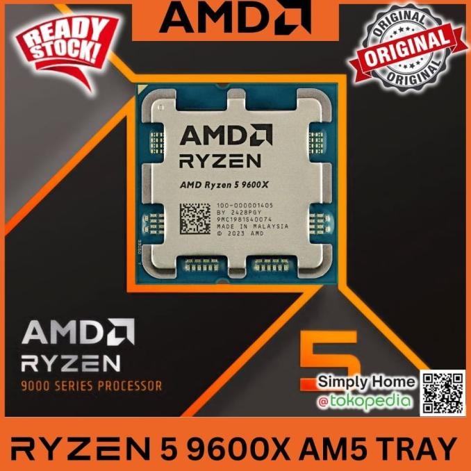 Jual TERLARIS - Processor AMD Ryzen 5 9600X Tray R5 5.4GHz Socket AM5 ...