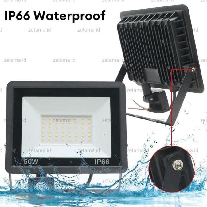 Jual Lampu Sorot Pir Sensor Gerak Induksi Sensor Cahaya Outdoor 220V Ac Led Floodlight Induction ...