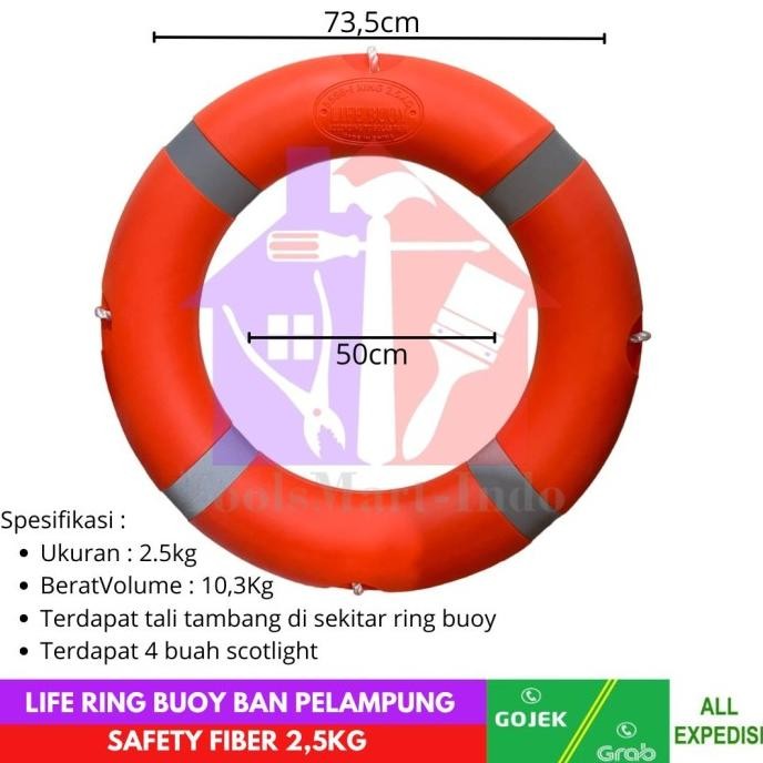Jual TERMURAH - life ring buoy safety pelampung ban fiber 2.5kg | Shopee Indonesia