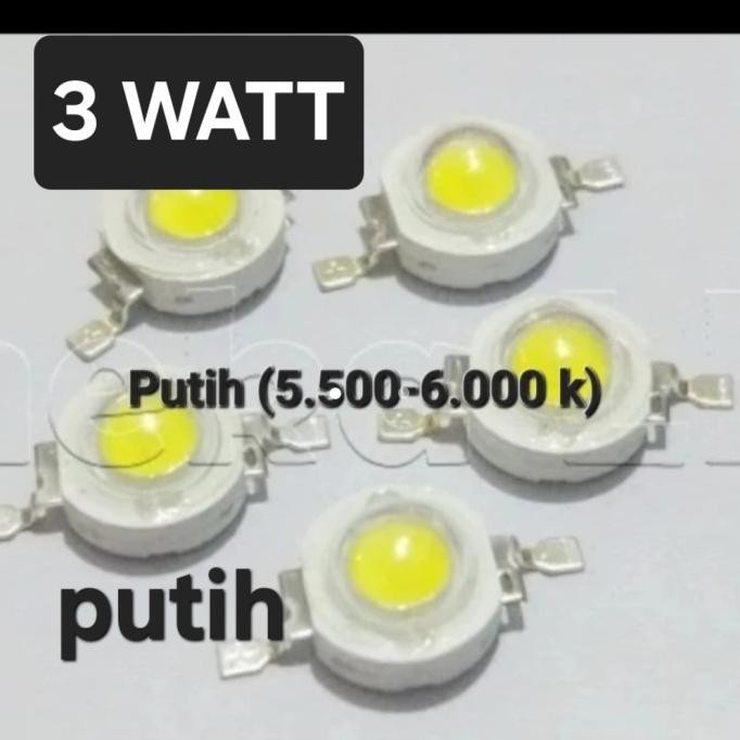 Jual (4) led cree hpl 1w 1watt 35*35 mil cold White epistar cool putih ...