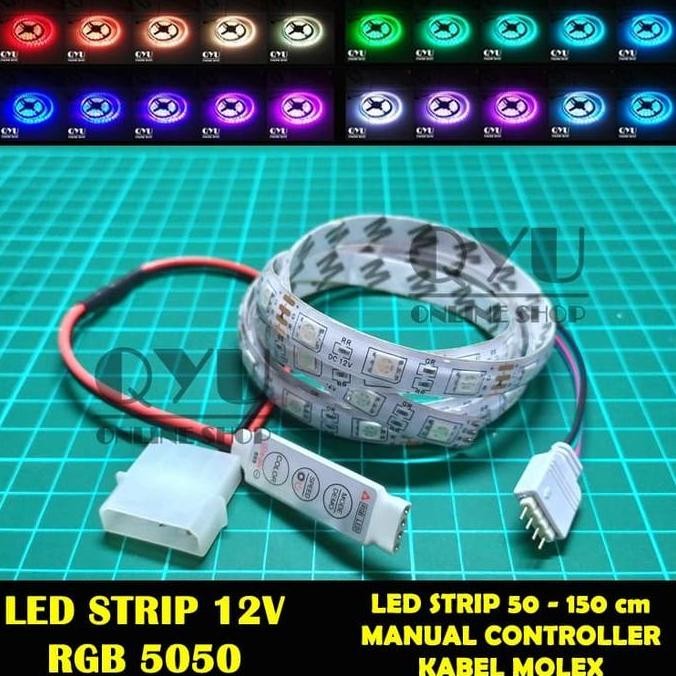 Jual LED Strip RGB 5050 + Manual Control + Molex ( Modif Case PC ...
