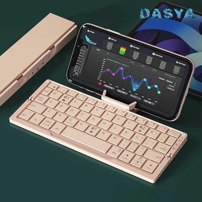 Jual BARU KEYBOARD LIPAT PANJANG BLUETOOTH WIRELESS/ KEYBOARD LIPAT ...