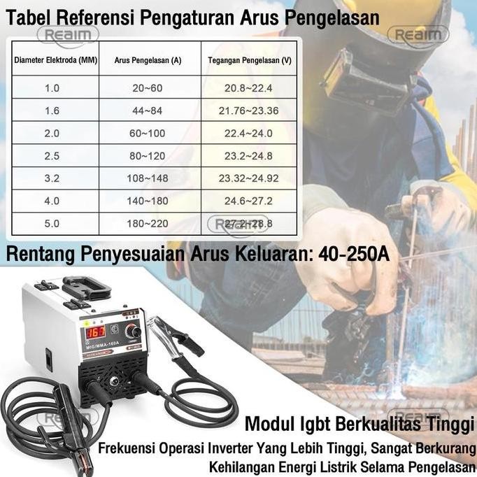 Jual Reaim Mesin Las Mig Listrik Trafo Las Welding Inverter Las Tanpa ...