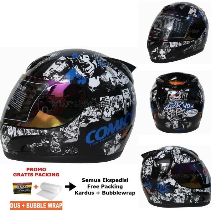Jual Helm JPN Fullf MotoGP Motif Coc SNI Model Tanduk | Shopee Indonesia