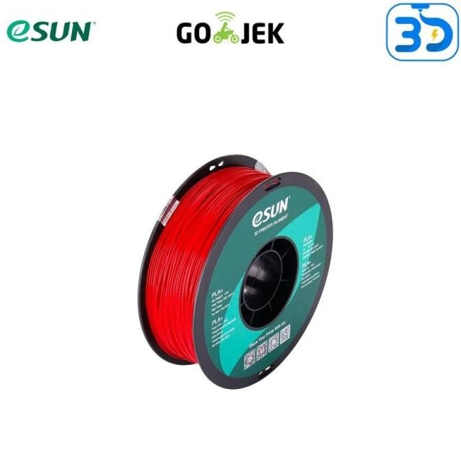Jual NEW eSun 3D Filament PLA+ 1.75mm Fire Red Engine | Shopee Indonesia