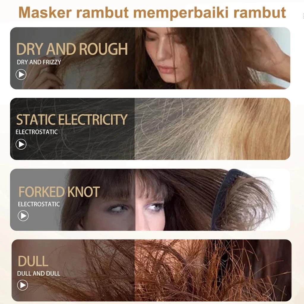 Jual Masker Rambut Kering Dan Mengembang Hair Masker Rambut Kering Dan ...
