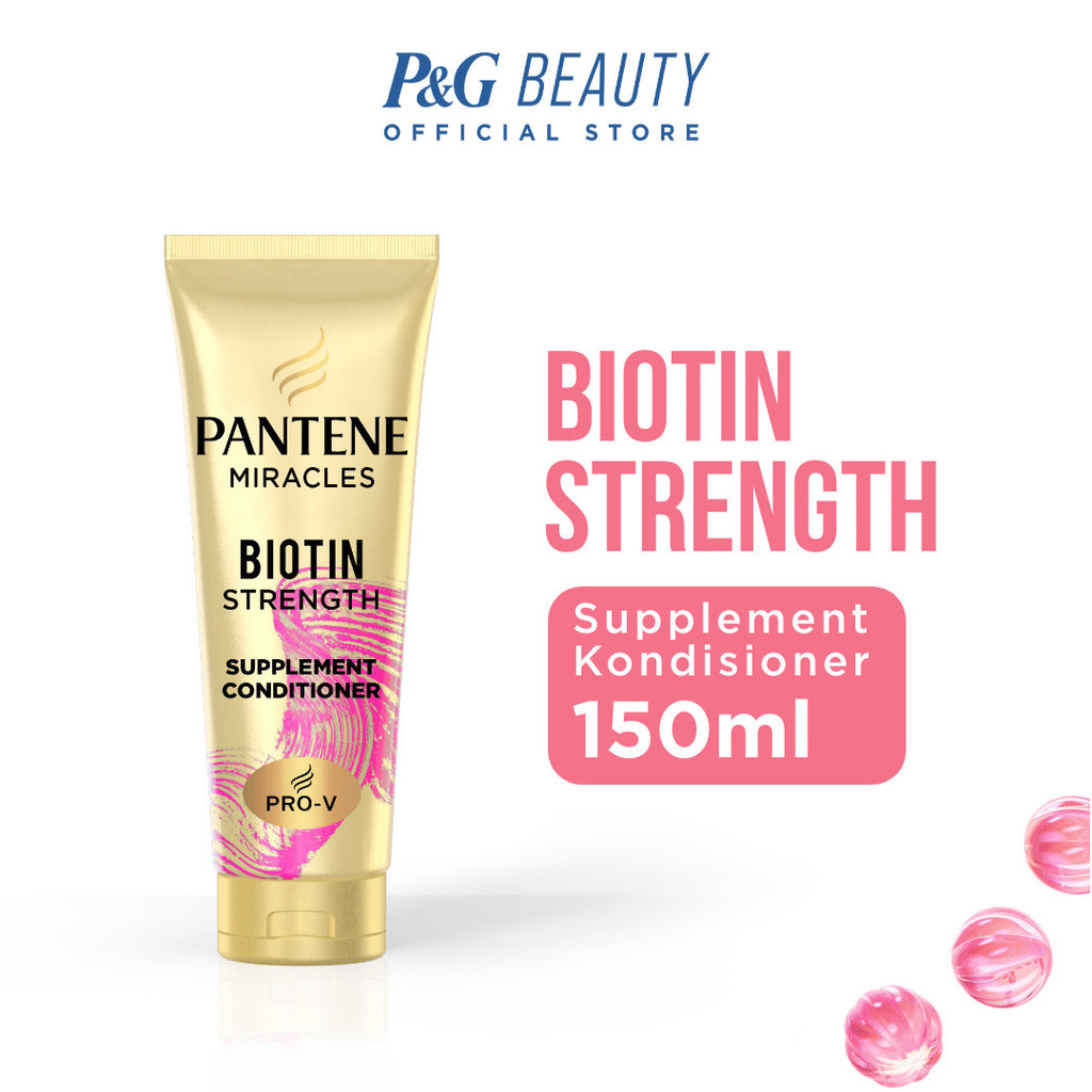 Jual Pantene Kondisioner Anti Rontok Miracles Biotin Strength Perawatan ...