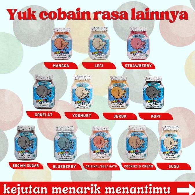 Jual Popping Boba Rasa Brown Sugar 500 gram | Topping Minuman | Shopee ...