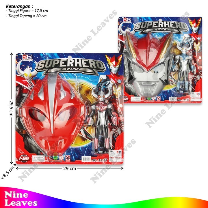 Jual Mainan Topeng Ultraman + Figure Ultraman B/O Lampu Automan Robot ...