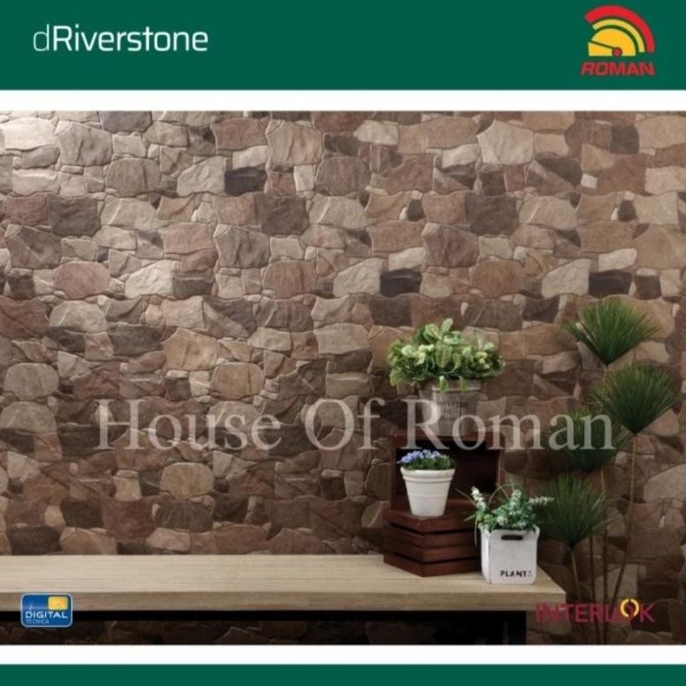 Jual WN Roman Keramik Interlock dRiverstone Series (Natural Stone Mood ...