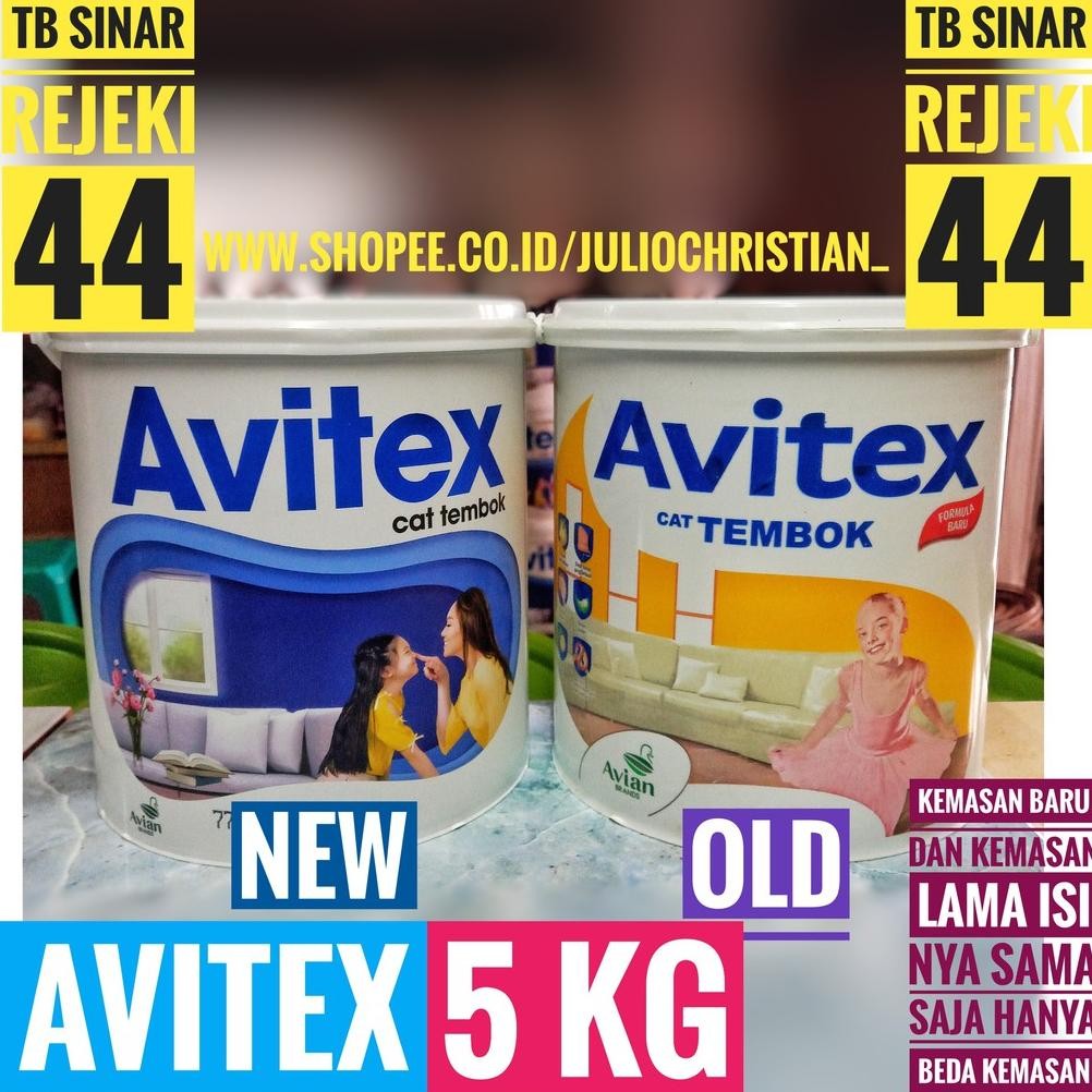 Jual WN TB Sinar Rejeki 44 - AVITEX 5 KG Cat Tembok Plafon Interior ...