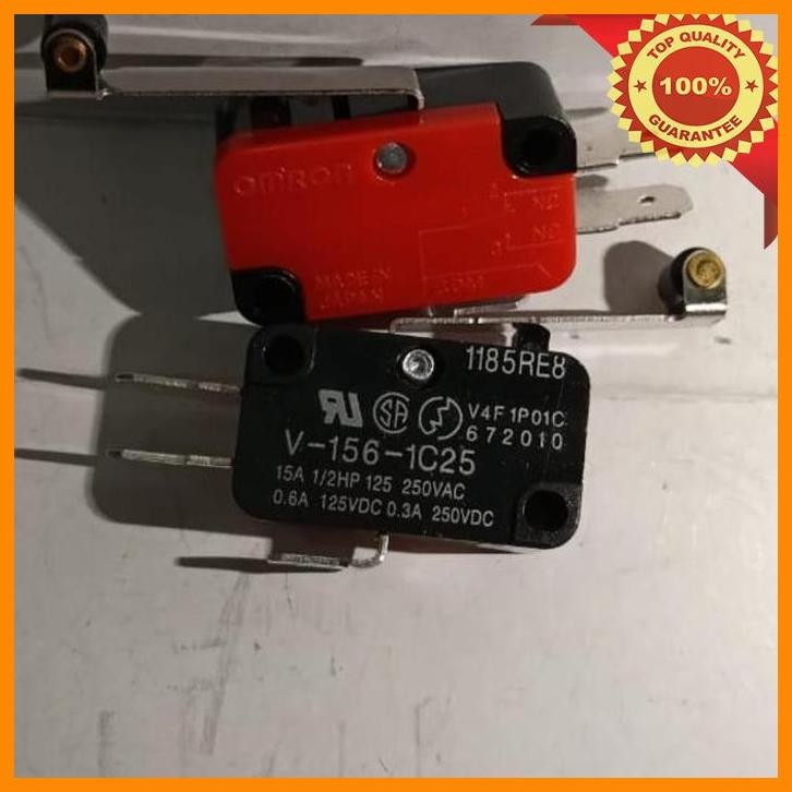 Jual [PEP] 2763 LIMIT SWITCH MICRO SWIT OMRON LIDAH PANJANG RODA MERAH V-156-1C25 | Shopee Indonesia