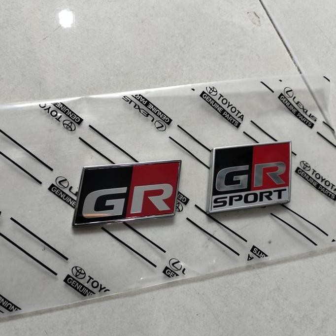 Jual emblem GR GRsport RAIZE AVANZA FORTUNER YARIS ORIGINAL TOYOTA ...