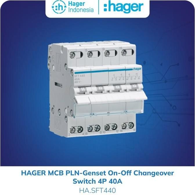 Jual Sale Hager Mcb Cos Change Over Switch 4P 40A Sft440 Sni Original ...