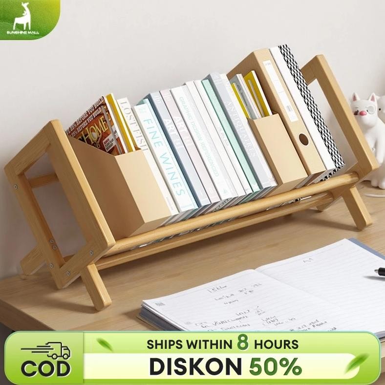 Jual Rak Meja Kayu Rak Meja Buku Rak Minimalis Organizer Meja Kerja ...