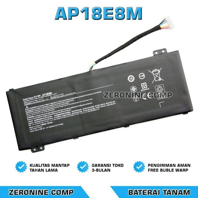 Jual Baterai Battery Original Acer Nitro 5 An515-57 An515-54 - Ap18E8M ...
