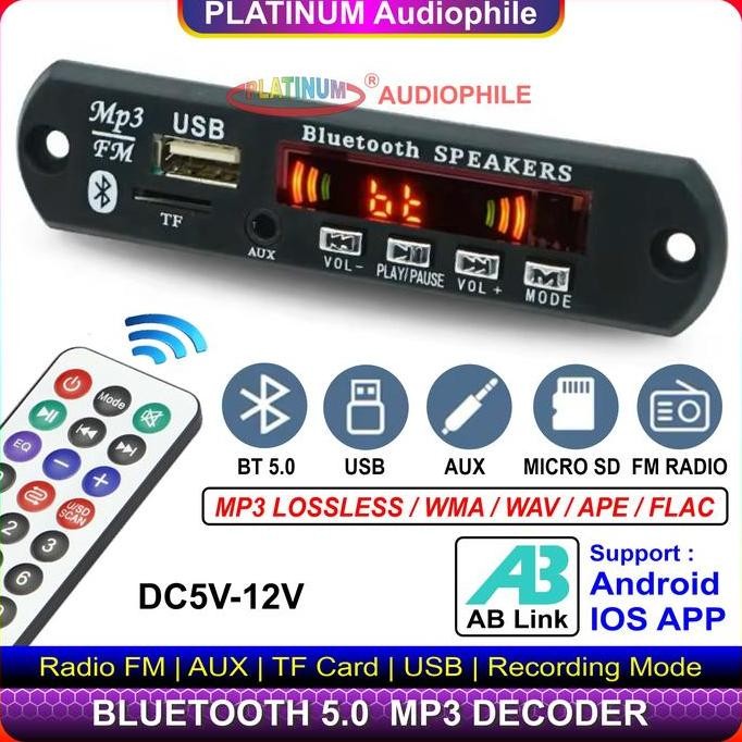 Jual Modul MP3 Decoder Bluetooth 5.1 Android APP Multimedia Speaker JQ ...