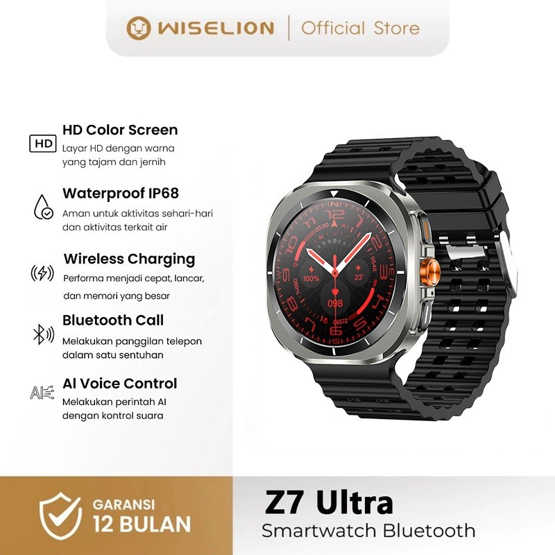 Jual WISELION Z7 Ultra Outdoor Smartwatch |Ultra-large screen||Compass ...