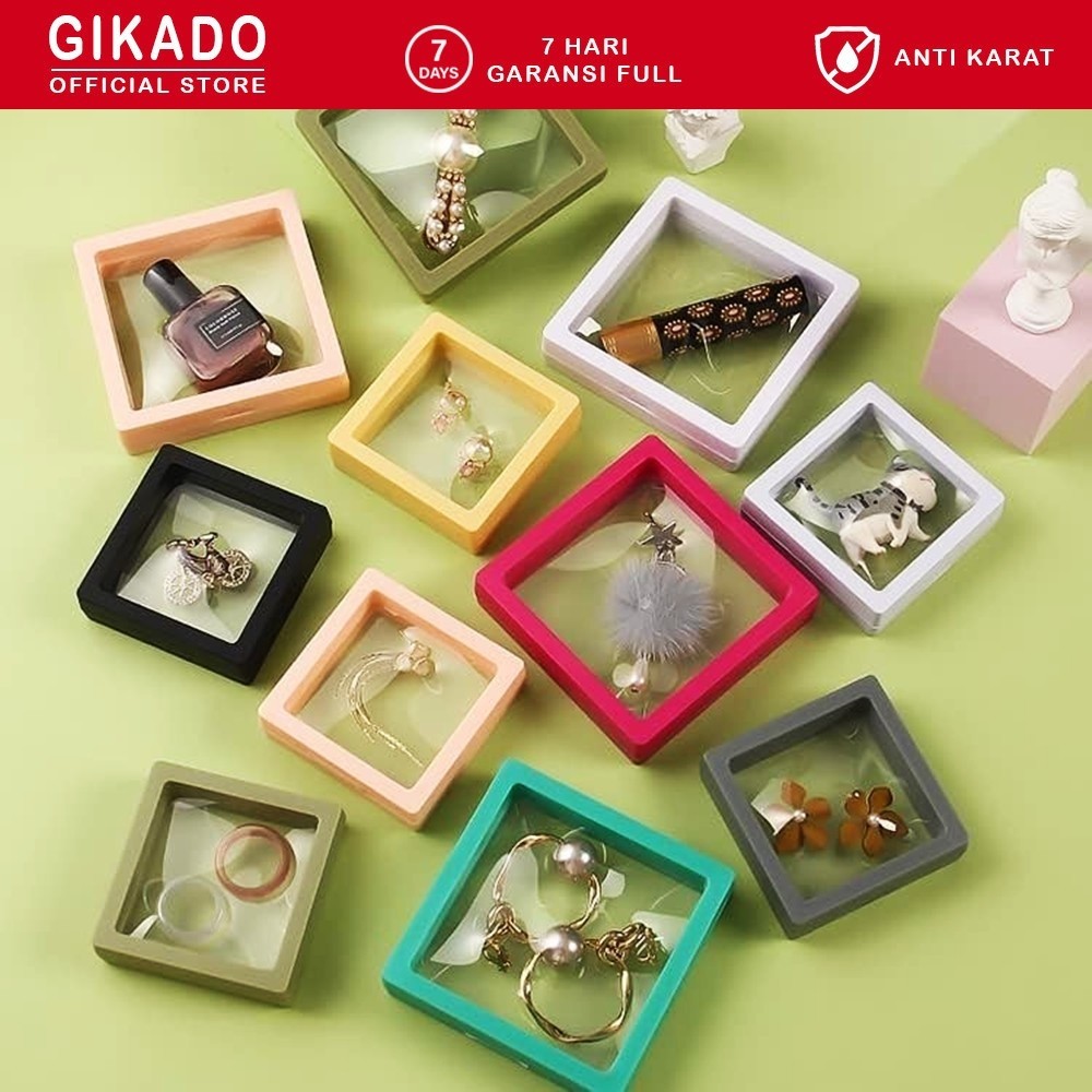Jual Gikado Kotak Display Perhiasan Transparan PE Film Frame Anti Debu ...
