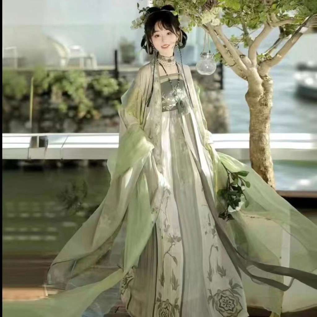 Jual Hanfu Set Lengkap Pakaian Wanita Model Cheoko, Baju Tradisional ...