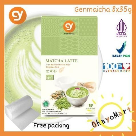 Jual Cy Beverages Matcha Latte With Roasted Brown Rice / Cy Matcha ...