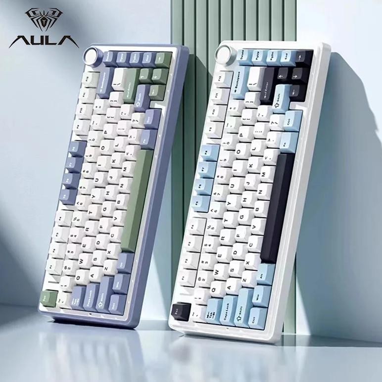 Jual Aula F75 Gaming Mechanical Keyboard W/ Rgb Pbt Keycaps Hot-Swap Gasket Structure 75% Layout ...