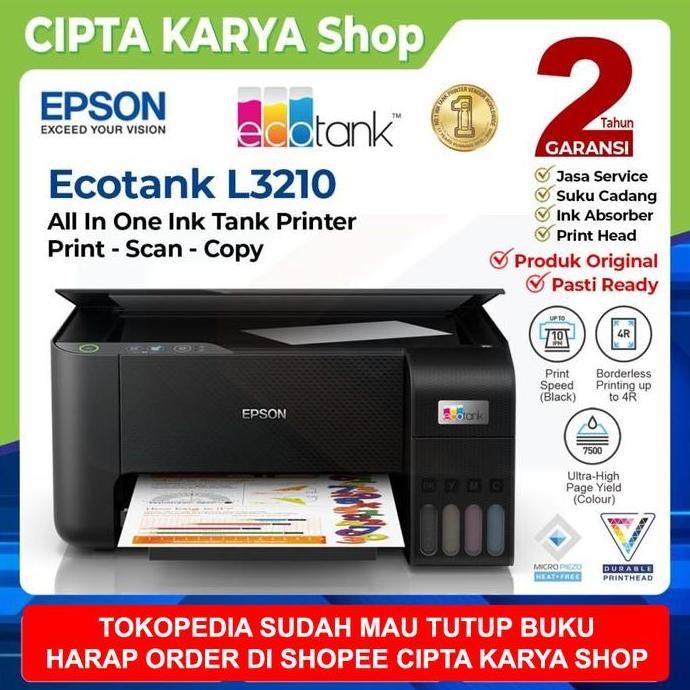 Jual Epson L3210 All in One Ink Tank Printer | Shopee Indonesia