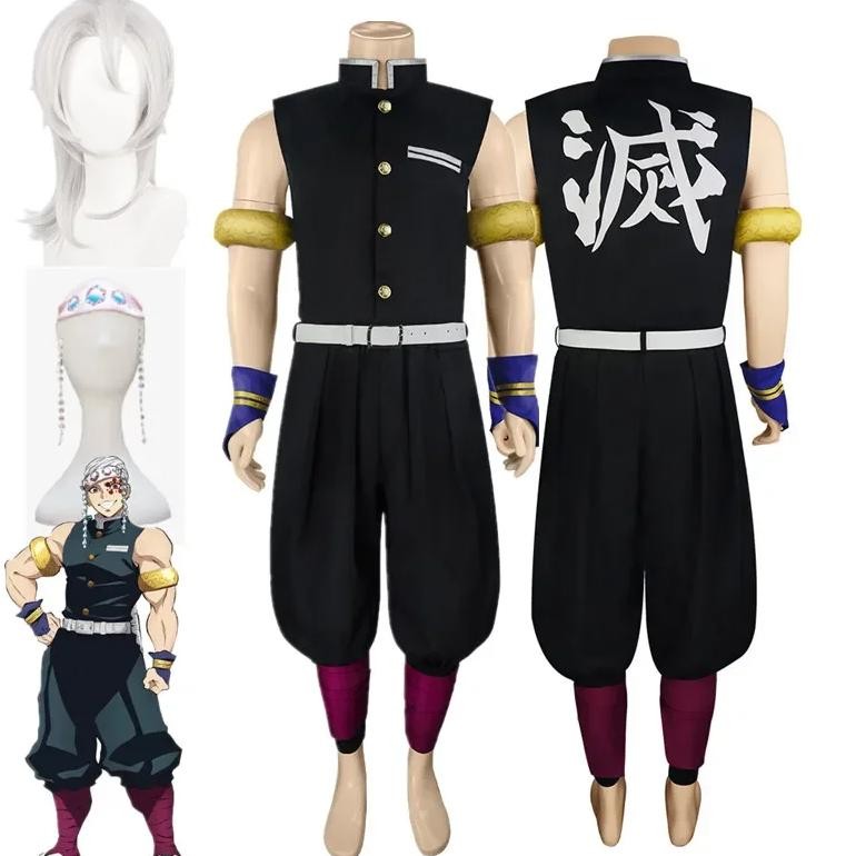 Jual Anime Demon Slayers Kimetsu No Yaiba Uzui Tengen Cosplay Costume ...