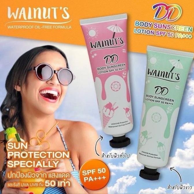 Jual BEBAS ONGKIR - WALNUTS CC BODY SUNSCREEN LOTION TONEUP SPF 50 ...